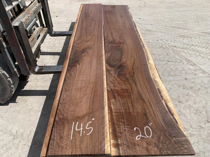 Walnut Lumber Set 27222 4/4 4 pcs 8-10.5' Irion Lumber Company