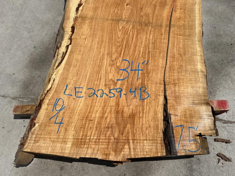 Honey Locust Slab LE2259-4B - 10/4 - 7.5' Irion Lumber Company