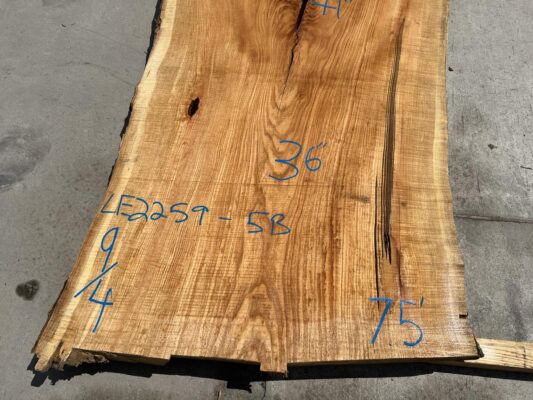 Honey Locust Slab LE2259-5B - 9/4 - 7.5' Irion Lumber Company