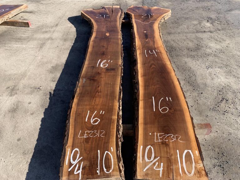 Live Edge Slabs | Walnut | Hardwood | Irion Lumber Company