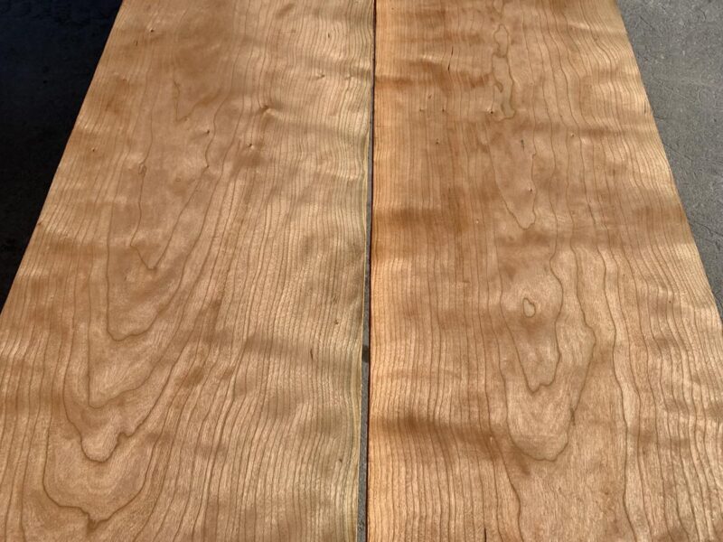 Curly Cherry Lumber set 211920 - 5/4 - 9 pcs - 7.5-10.5'