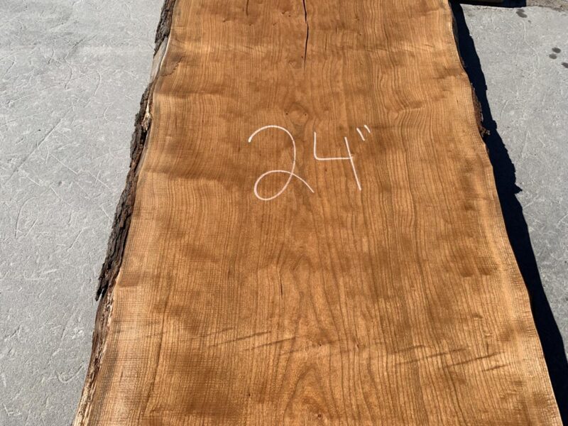 Curly Cherry Slab LE2318-1B 10/4 19.5' Irion Lumber Company