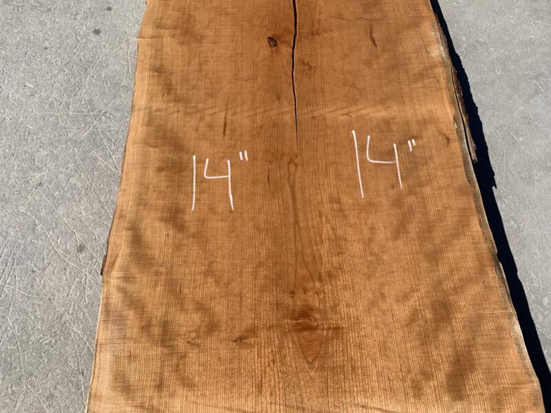 Curly Cherry Slab LE2318-4A 10/4 19.5' Irion Lumber Company